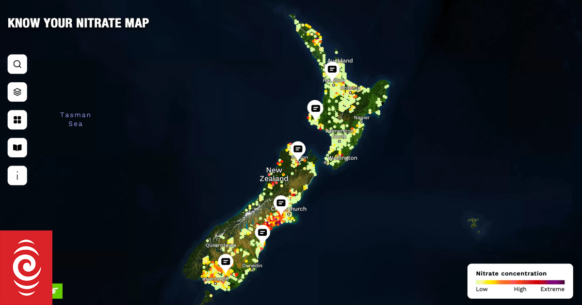 Nitrate contamination map of New Zealand launched by Greenpeace | RNZ News