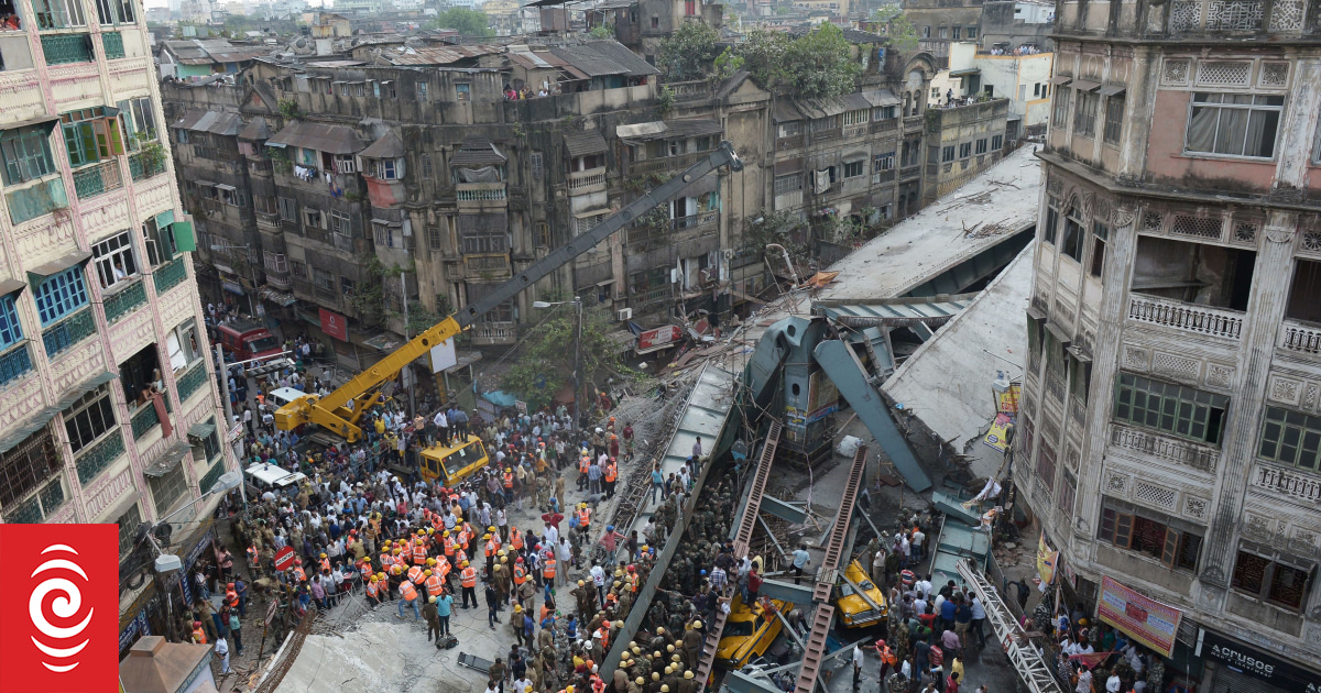 At least 23 dead after flyover collapses in India | RNZ News