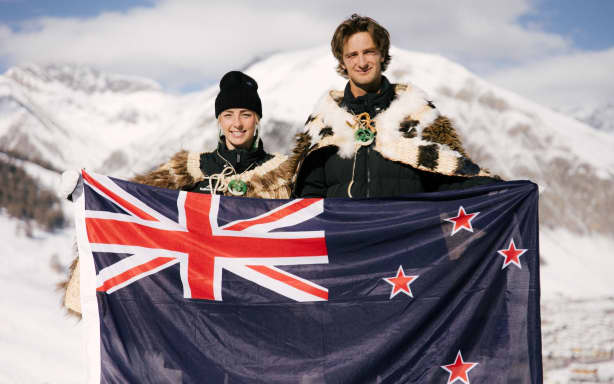 Zoi Sadowski-Synnott hits the front in Olympic Big Air qualifying | RNZ