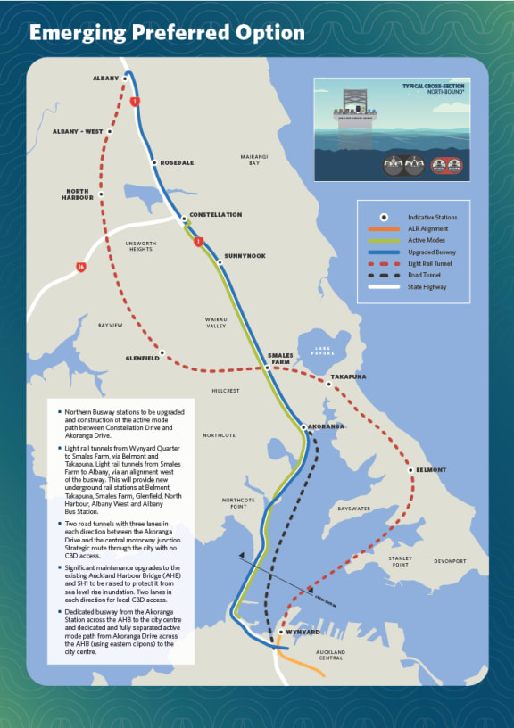 Tunnels, light rail, cycling and bus lanes - govt unveils ambitious $45b new harbour crossing ...